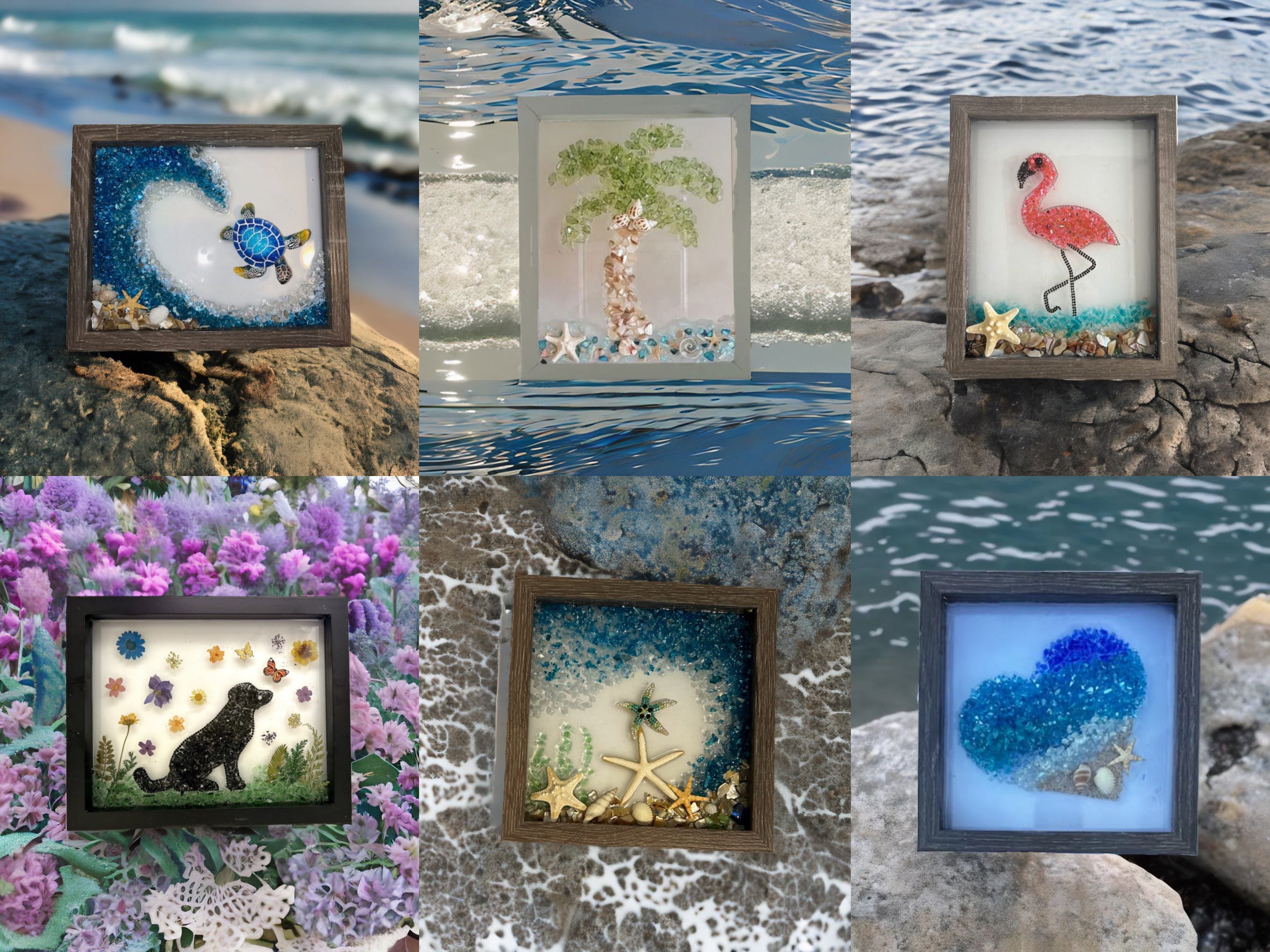 Shattered Elegance: Crushed Glass Art Kits – Seaside Locale